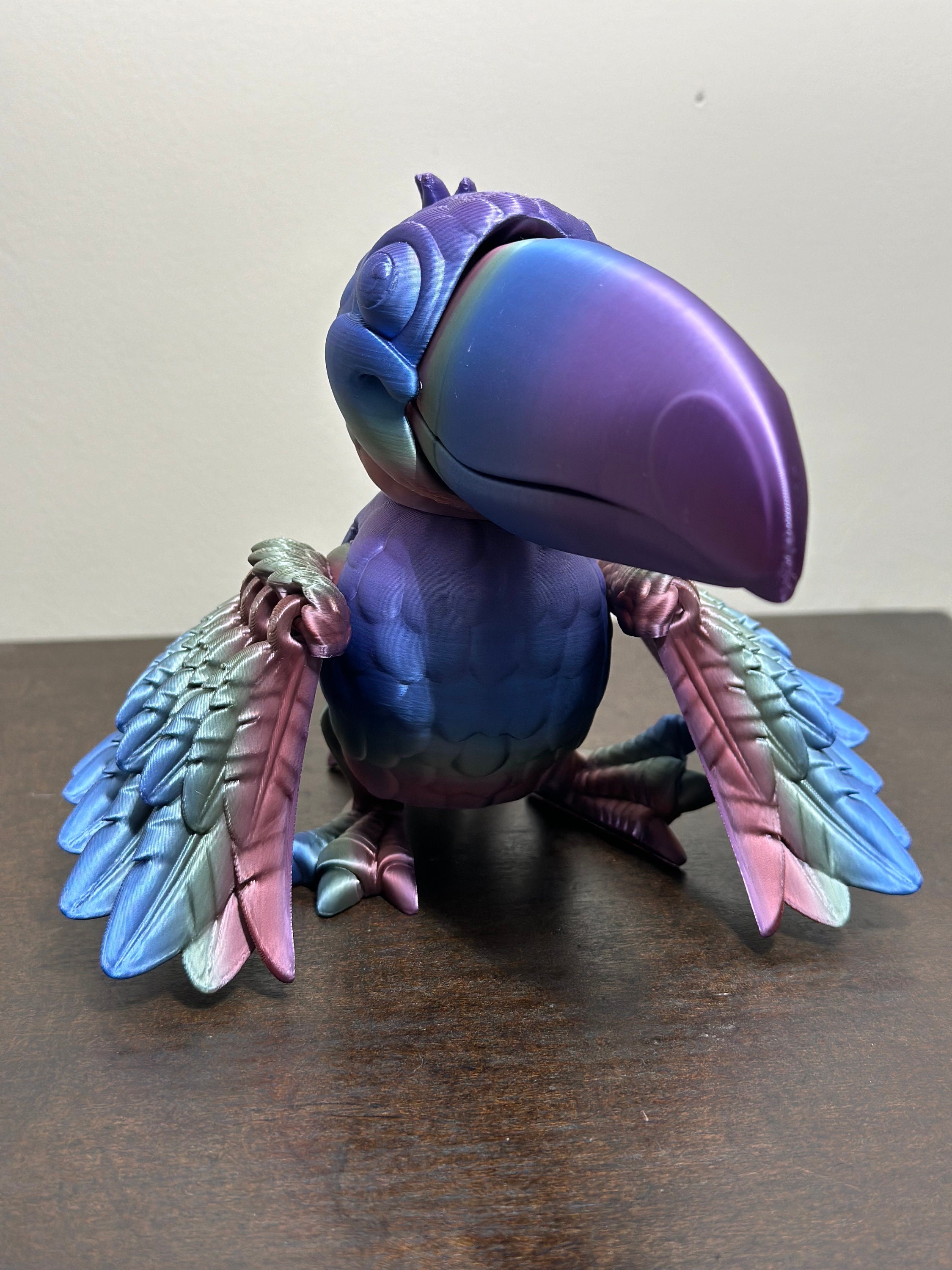 3D Printed Bird, 3D Printed Toucan, Articulated Bird, Fidget Bird, 3d ...