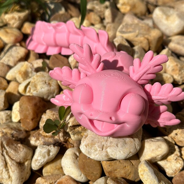 Articulated Axolotl Dragon - Etsy
