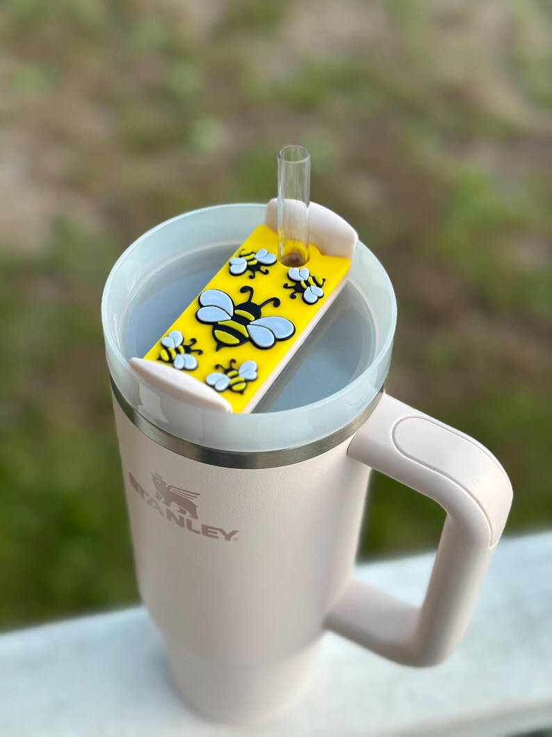 Bumblebee Straw Topper, Stanley Cup Accessory - Etsy