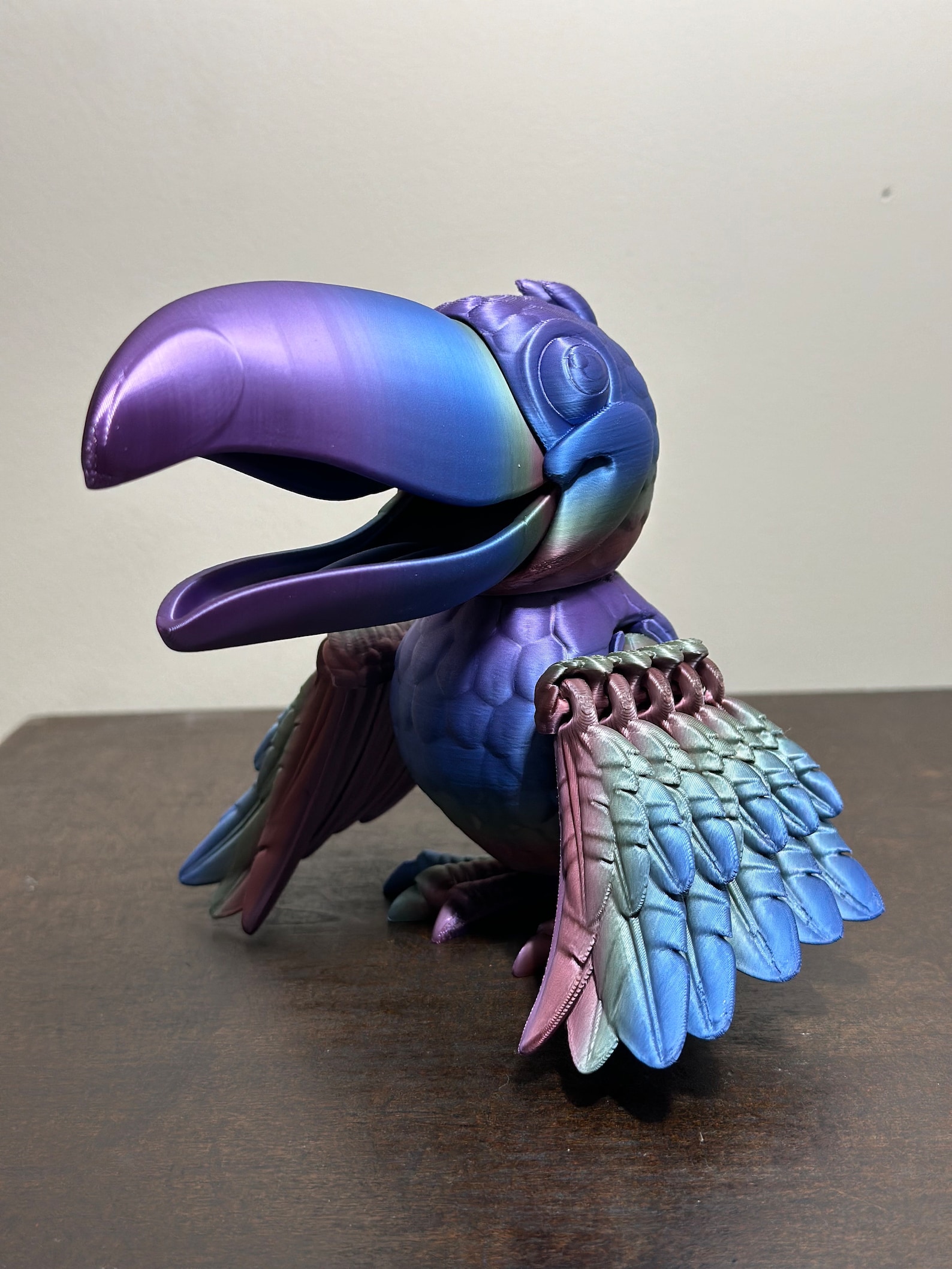 3D Printed Bird, 3D Printed Toucan, Articulated Bird, Fidget Bird, 3d ...