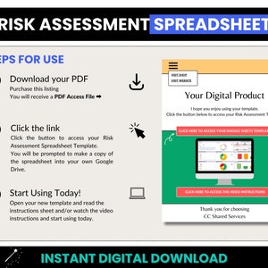 Risk Assessment Spreadsheet, Business Risk Management Spreadsheet ...