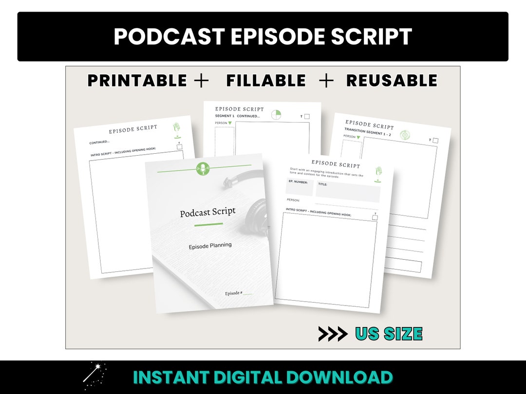 Podcast Episode Script, Podcast Interview Script, Podcast Content Plan ...
