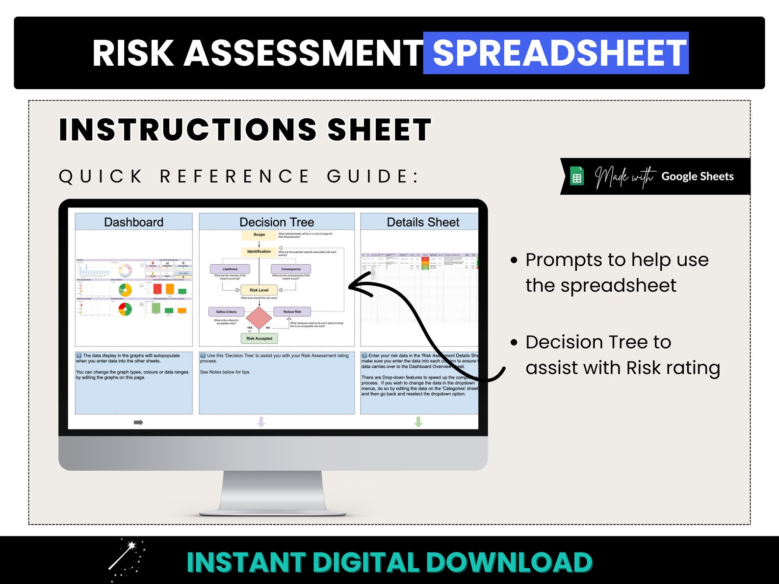 Risk Assessment Spreadsheet, Business Risk Management Spreadsheet ...