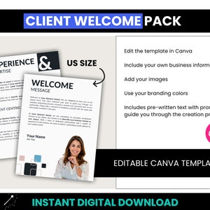 Client Welcome Pack | US Size New Client Onboarding Pack | Editable ...