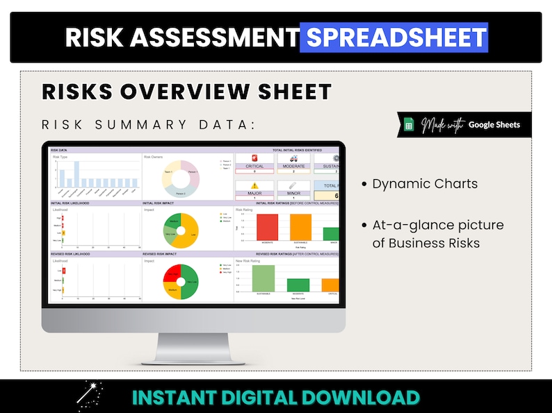 Risk Assessment Spreadsheet, Business Risk Management Spreadsheet ...