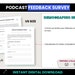 Podcast Feedback Survey Template, US Size Podcast Show Feedback Form ...