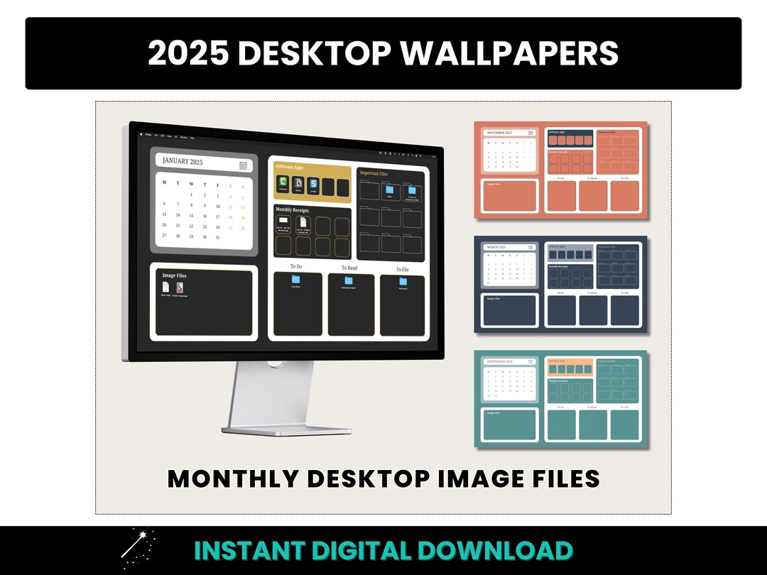 2025 Desktop Wallpapers, Monthly Desktop Background Images, Computer ...