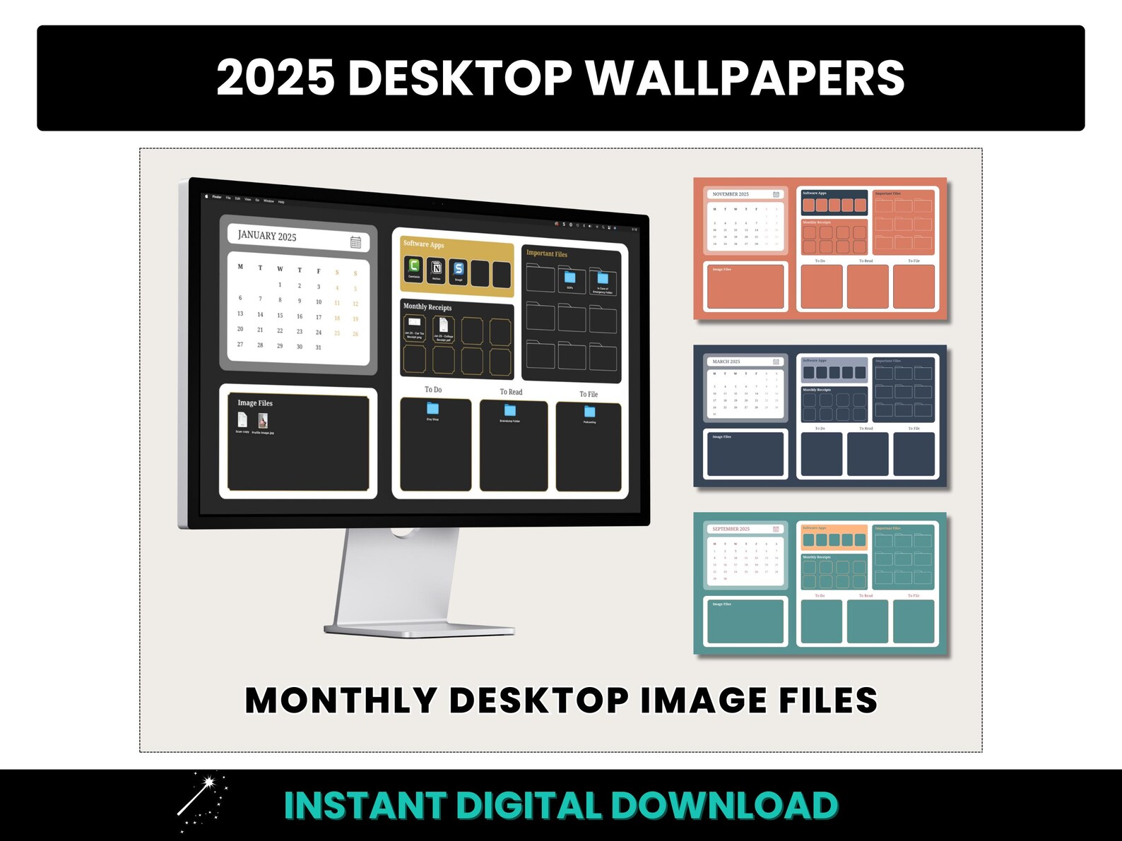 2025 Desktop Wallpapers, Monthly Desktop Background Images, Computer ...