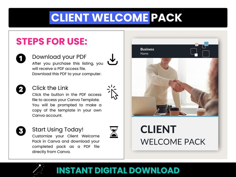 Client Welcome Pack | US Size New Client Onboarding Pack | Editable ...