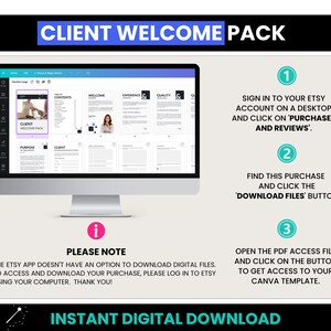 Client Welcome Pack | US Size New Client Onboarding Pack | Editable ...
