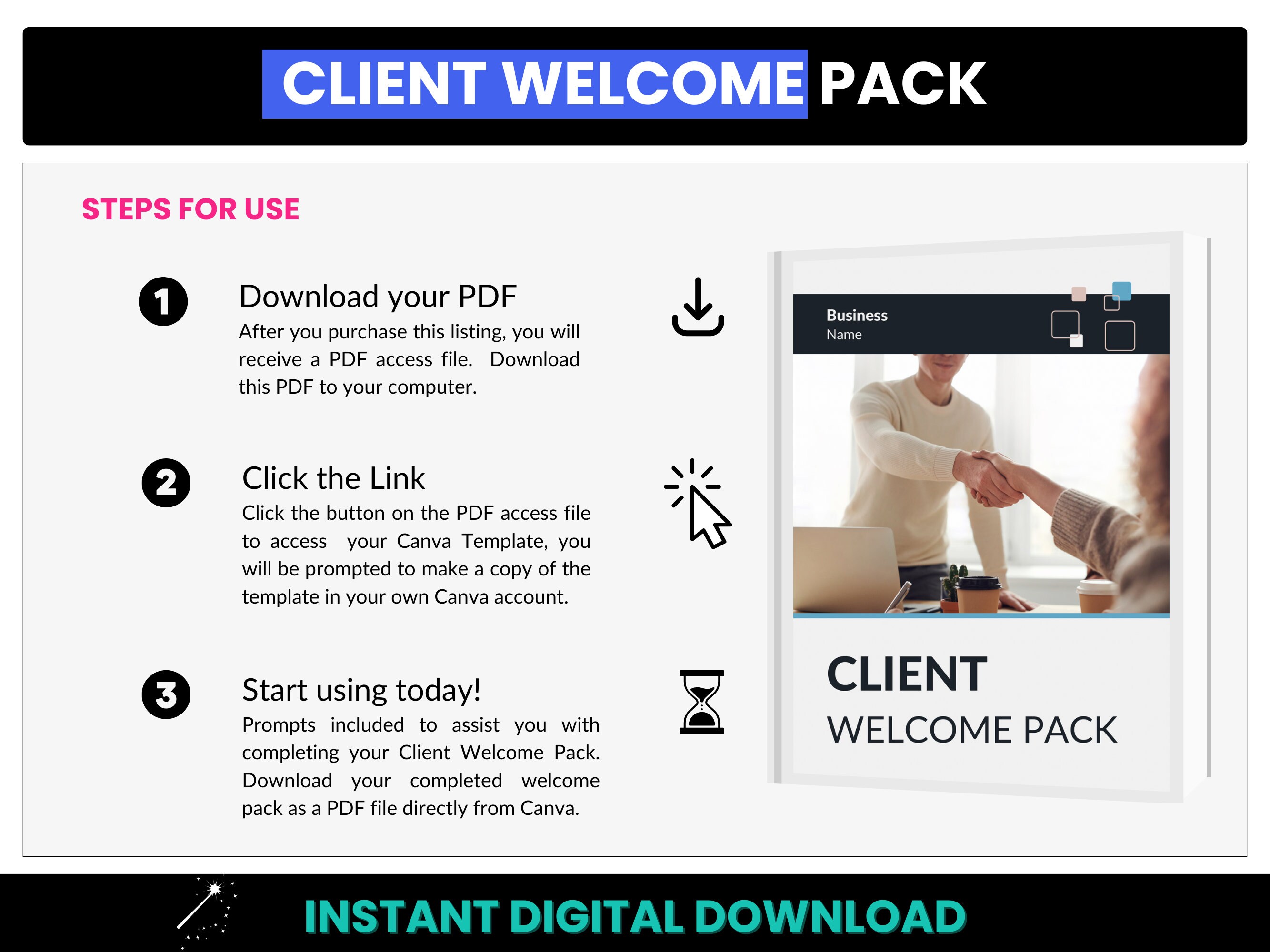 Client Welcome Pack, US New Client Onboarding Info. Pack, Editable ...