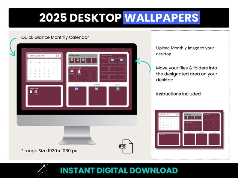 2025 Desktop Wallpapers, Monthly Desktop Background Images, Computer ...