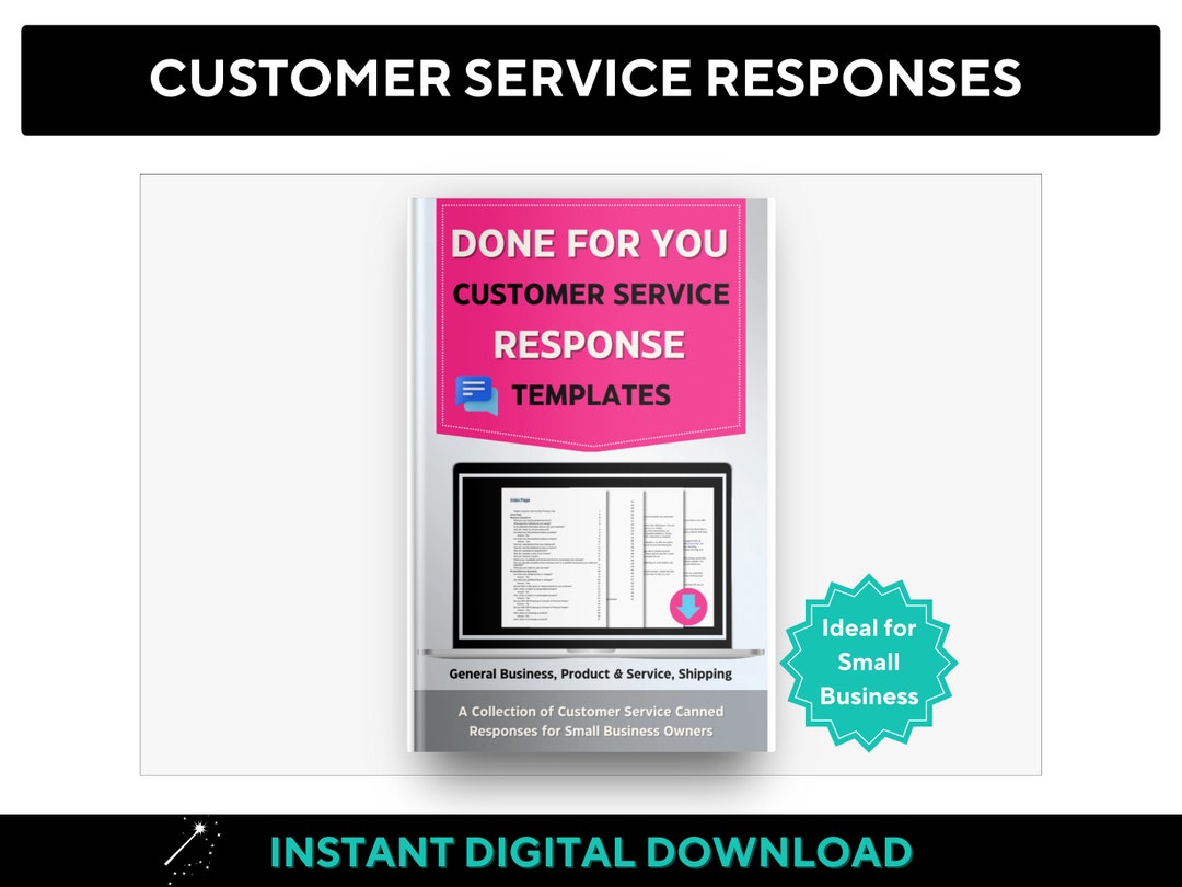 Small Business Customer Service Response Templates, Done for You ...