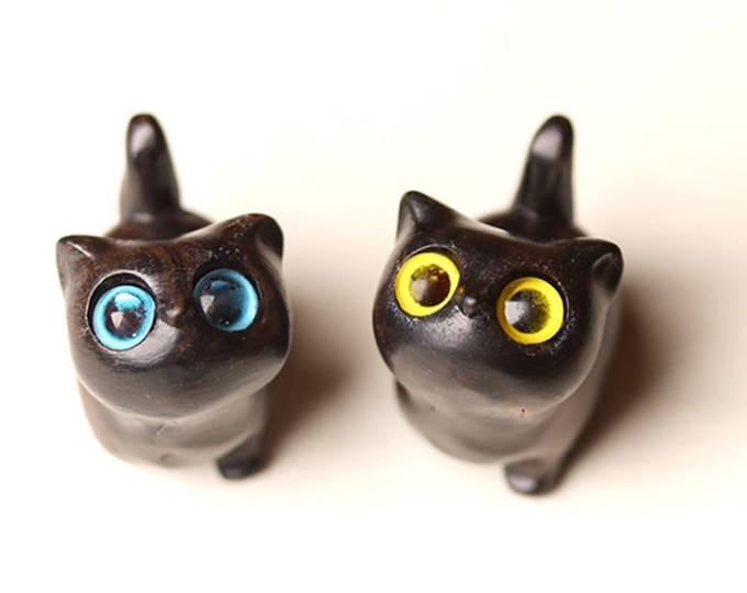 Bubble Cats/miniature Cats/cat Desk Buddies/cute Trinkets/cat Lover ...