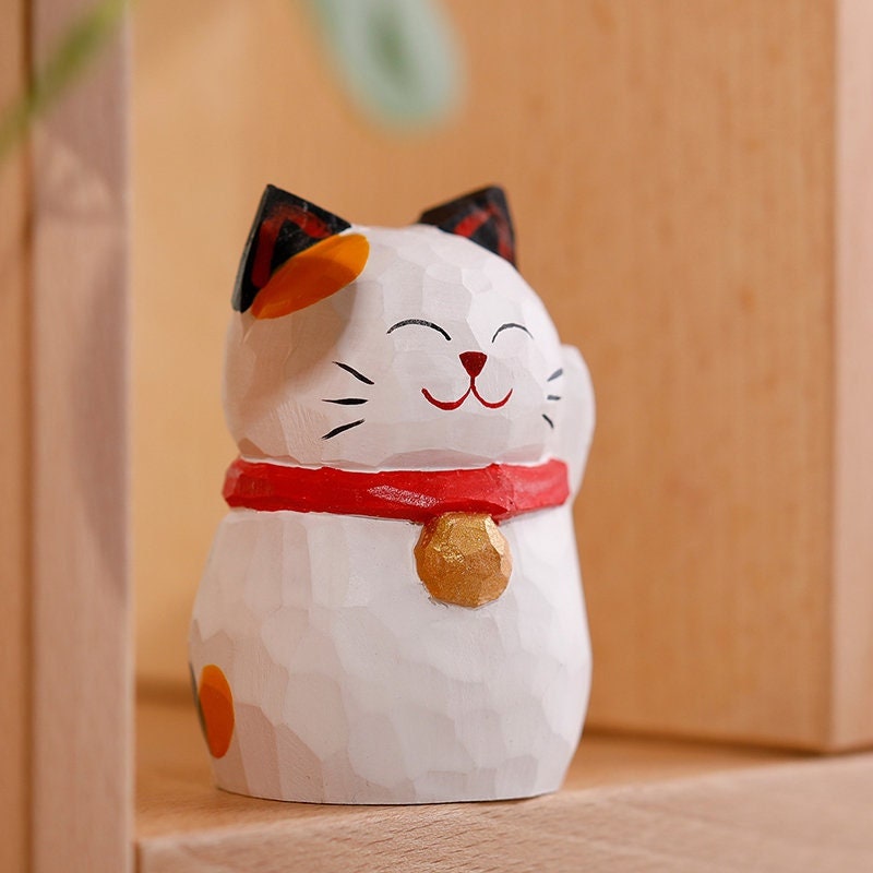 Lucky Cat Garden Statue Etsy UK