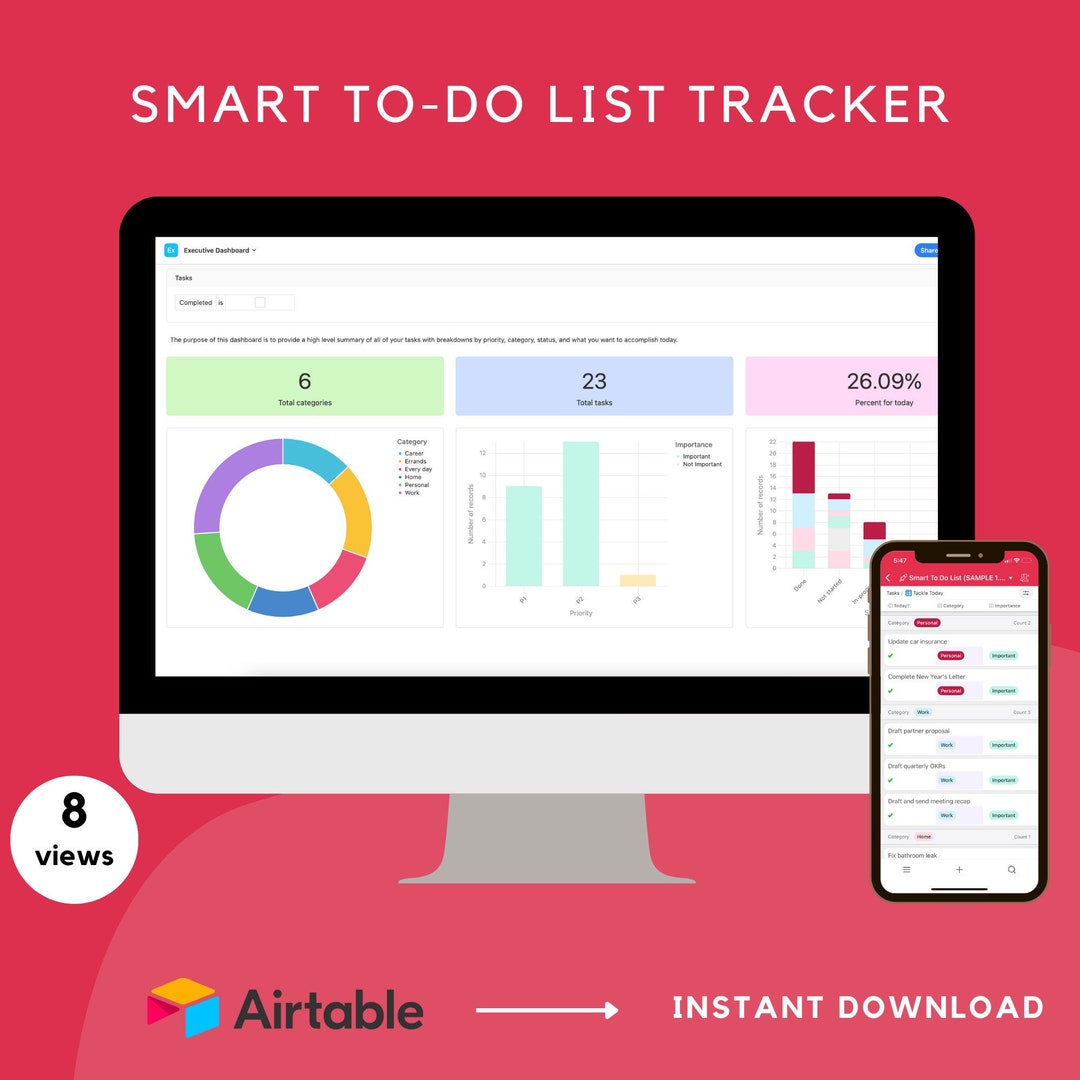 Smart To-do List & Tracker - Etsy