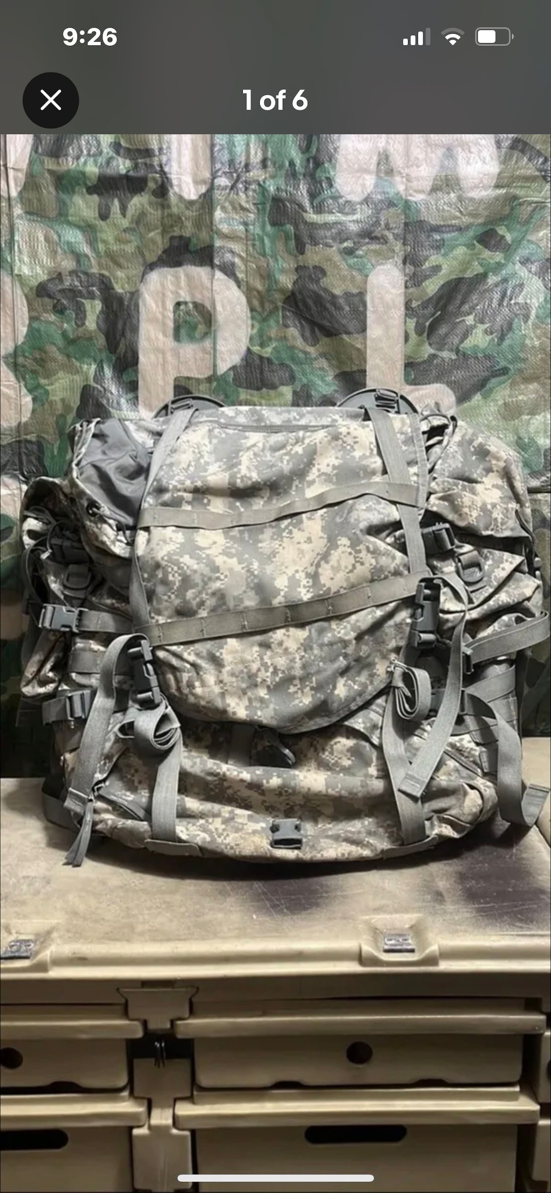 ACU Molle II Improved Rucksack / Large Field Pack With Extras - Etsy