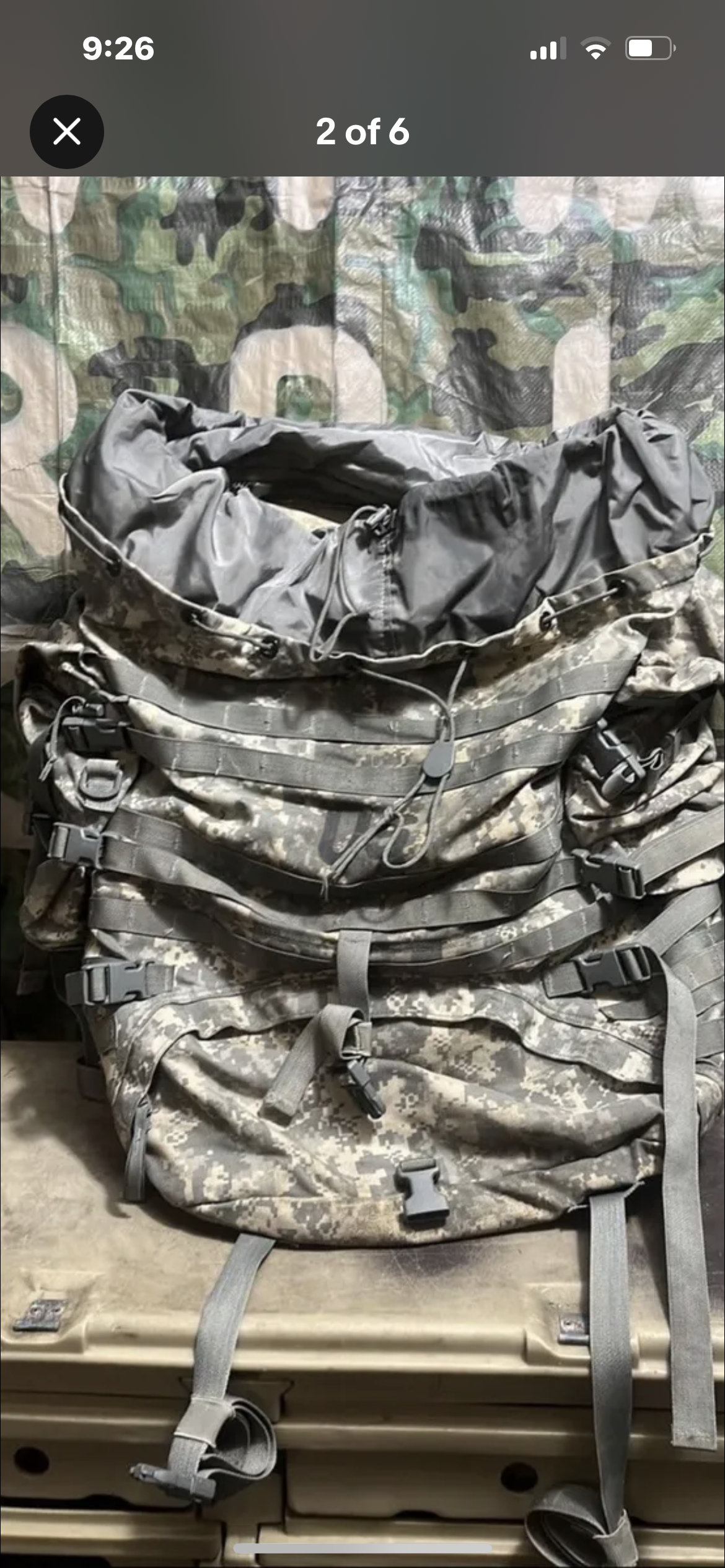 ACU Molle II Improved Rucksack / Large Field Pack With Extras - Etsy