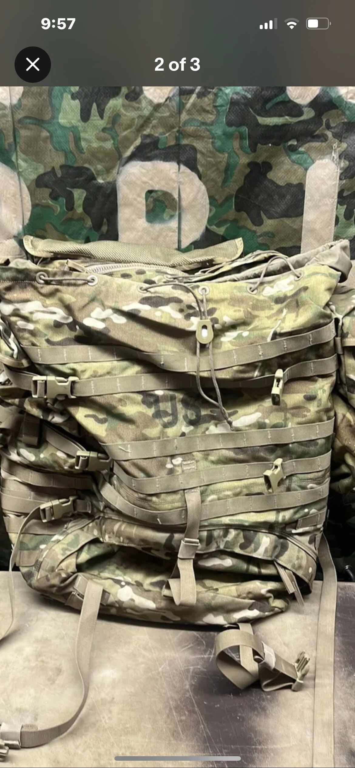 Multicam Molle II Large Field Pack / Rucksack Complete - Etsy