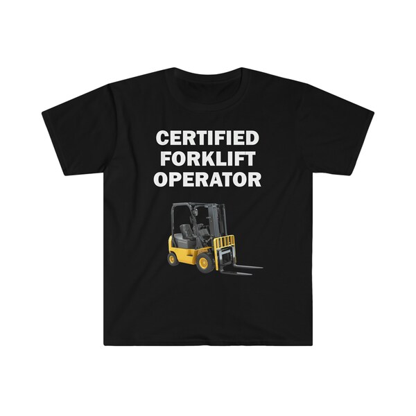 Funny Forklift Certified Shirt - Etsy