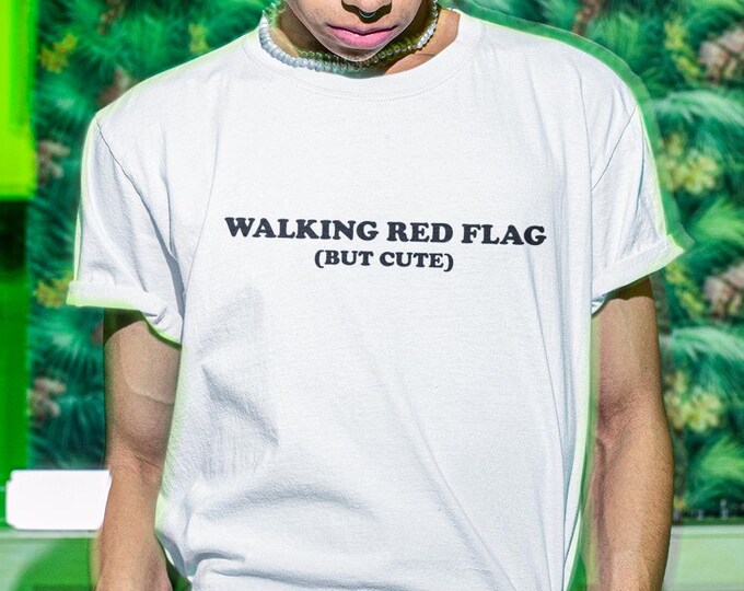 Red Flag Shirt, Funny Shirt for Women, Gift for Friend, Best Friend ...