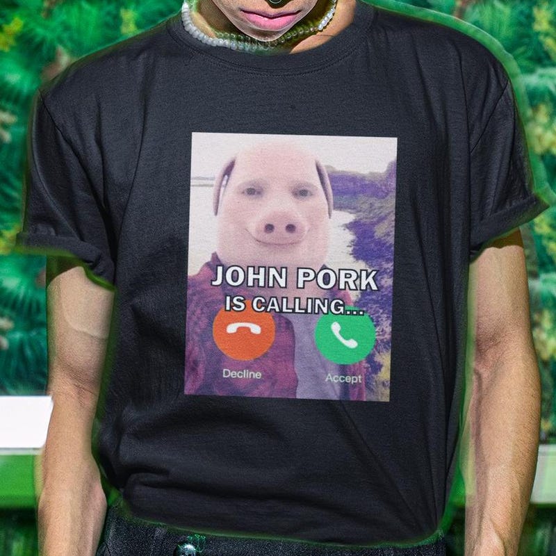 John Pork is Calling Shirt - Etsy