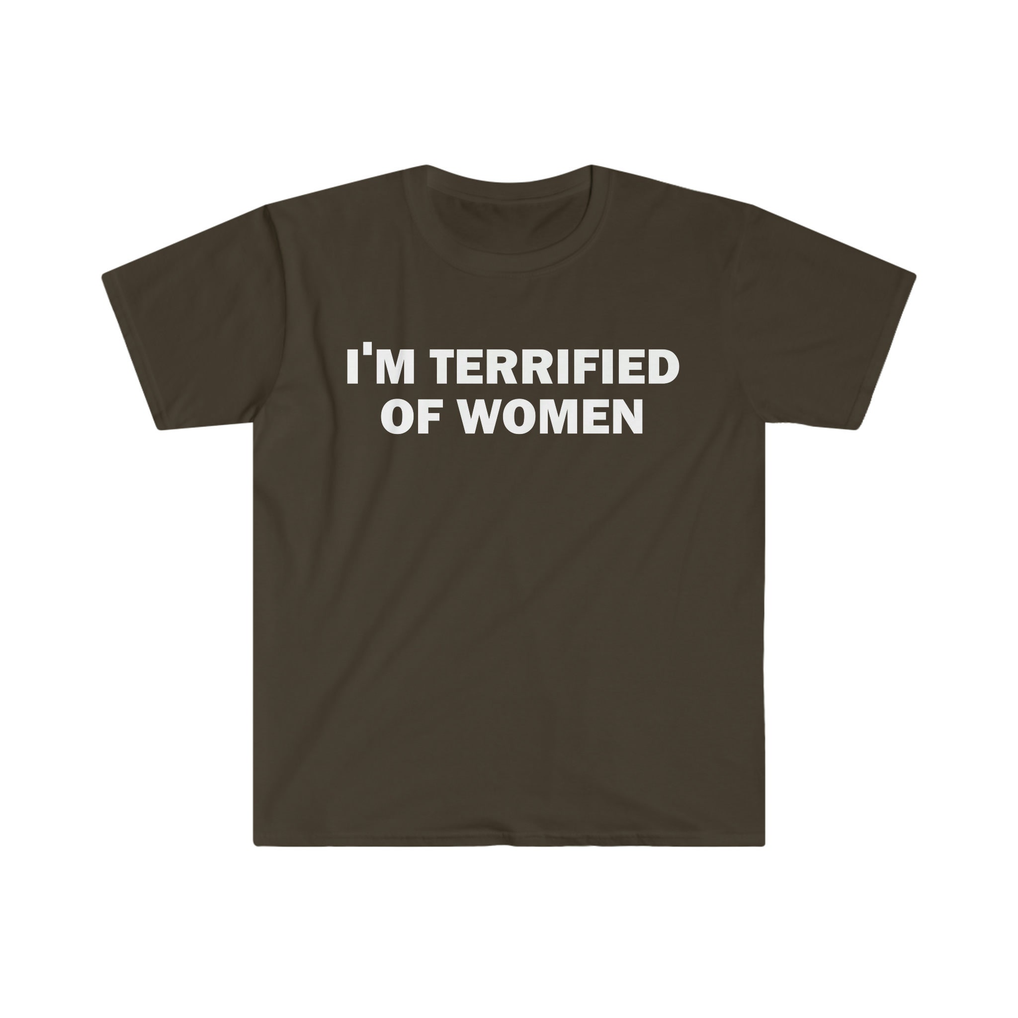 I'm Terrified of Women T-shirt, Humor T-shirt, Funny Gift, Funny Meme ...