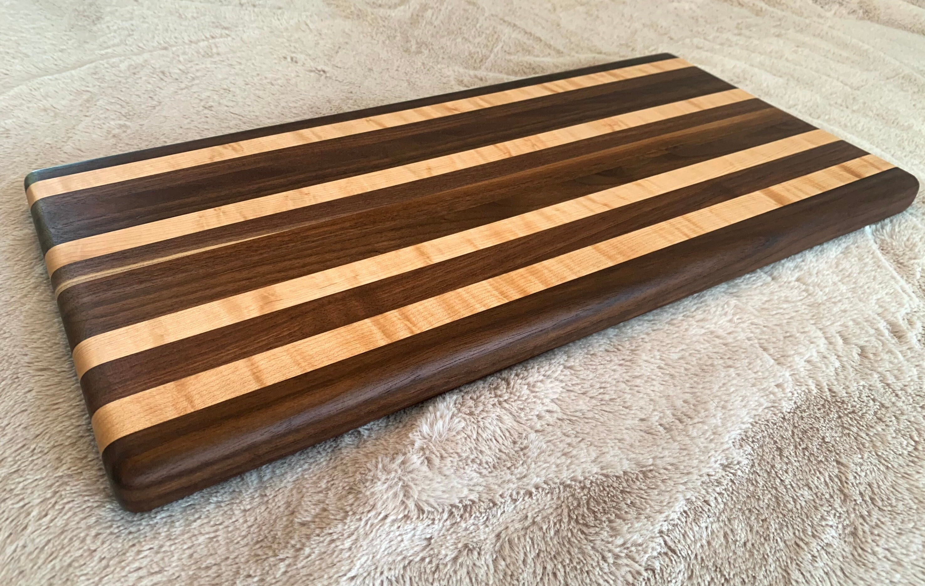 Handmade Walnut and Maple Edge Grain Cutting Board, Easy Gift Idea ...