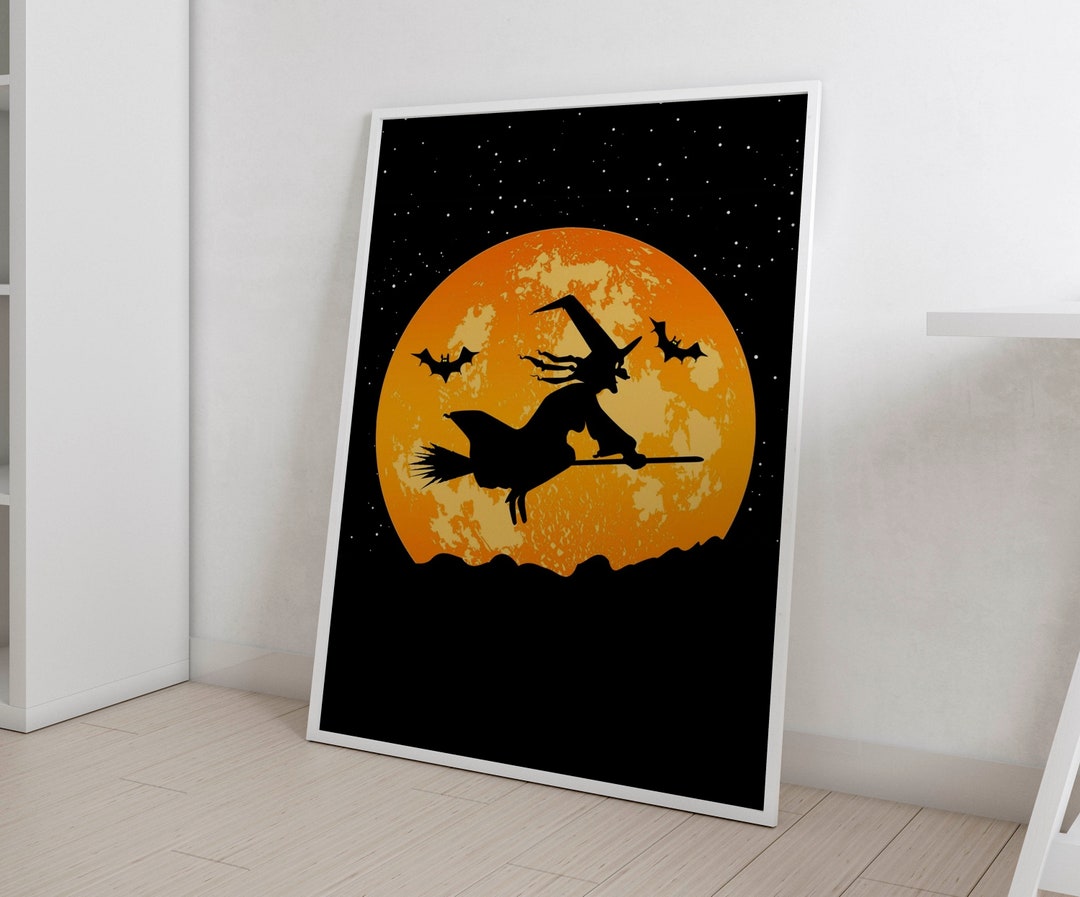 Halloween Poster halloween Printable Poster Minimalist Art - Etsy