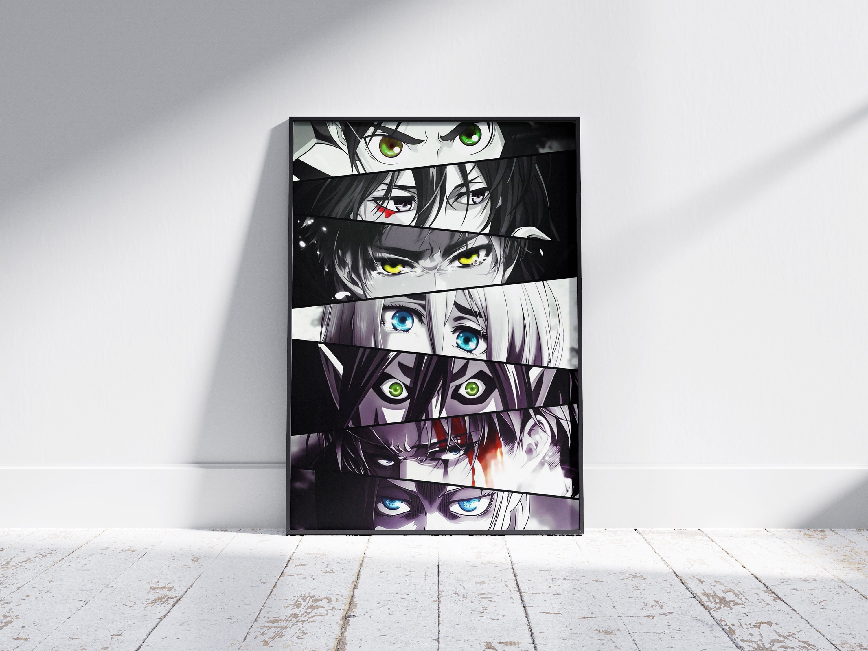 Anime Poster Print Minimalist Movie Poster Retro Vintage Art Print Wall ...
