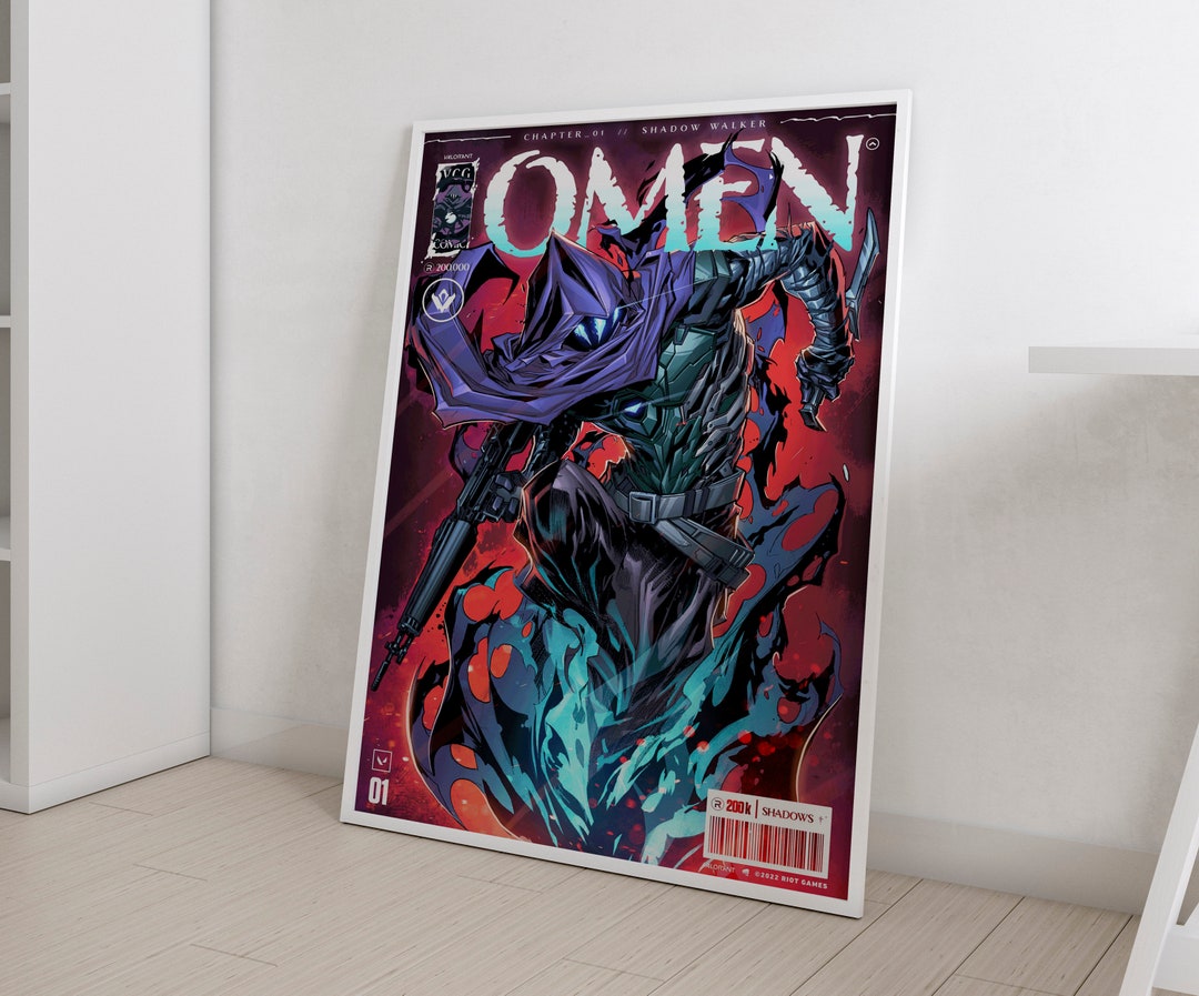 Valorant Omen Poster valorant Gift Valorant Poster gaming Poster riot ...