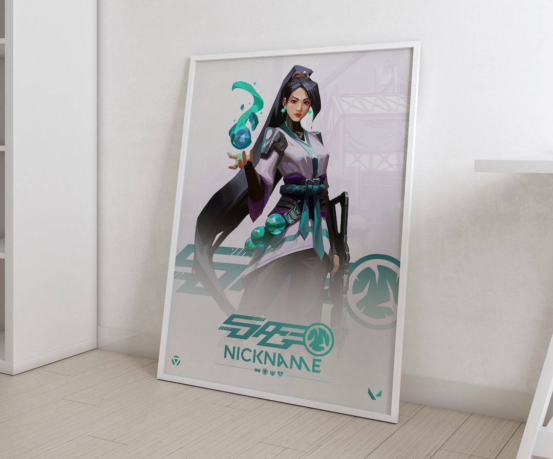Valorant Sage Personalized Poster valorant Gift Valorant Poster gaming ...