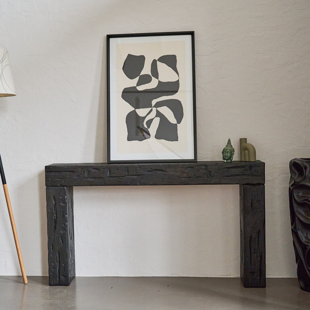 Rustic Entryway Console Table, Modern Mudroom/hallway Table, Custom ...