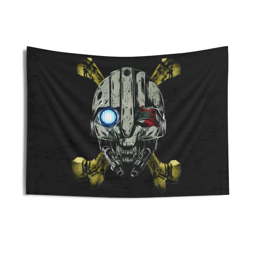 Sm-33 Skeleton Crew Pirate Flag Wall Tapestry - Etsy Australia