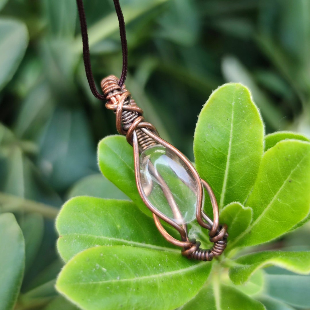 Clear Quartz Crystal Necklace, Real Clear Quartz Small Pendant- Crown ...