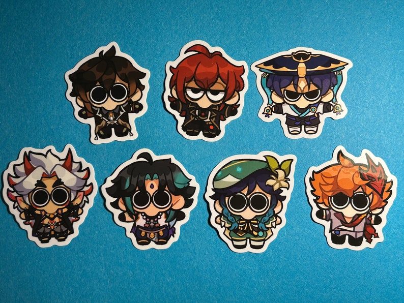 Silly Genshin Stickers Genshin Impact 2 - Etsy