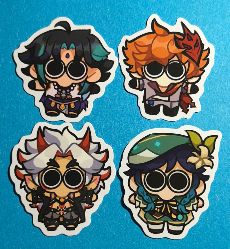 Silly Genshin Stickers Genshin Impact 2 - Etsy