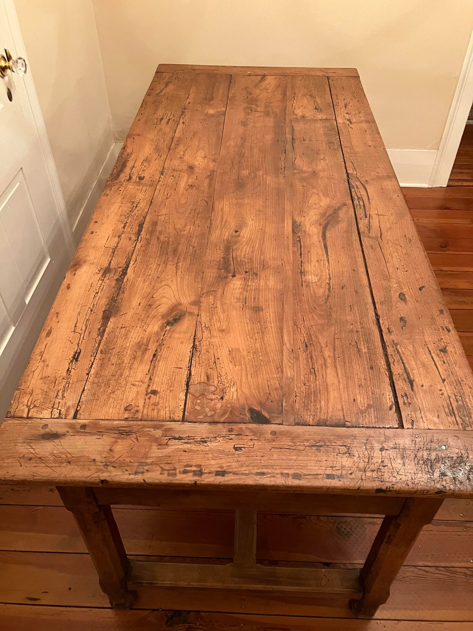 French Provincial 19thc Walnut Farmhouse Table - Etsy