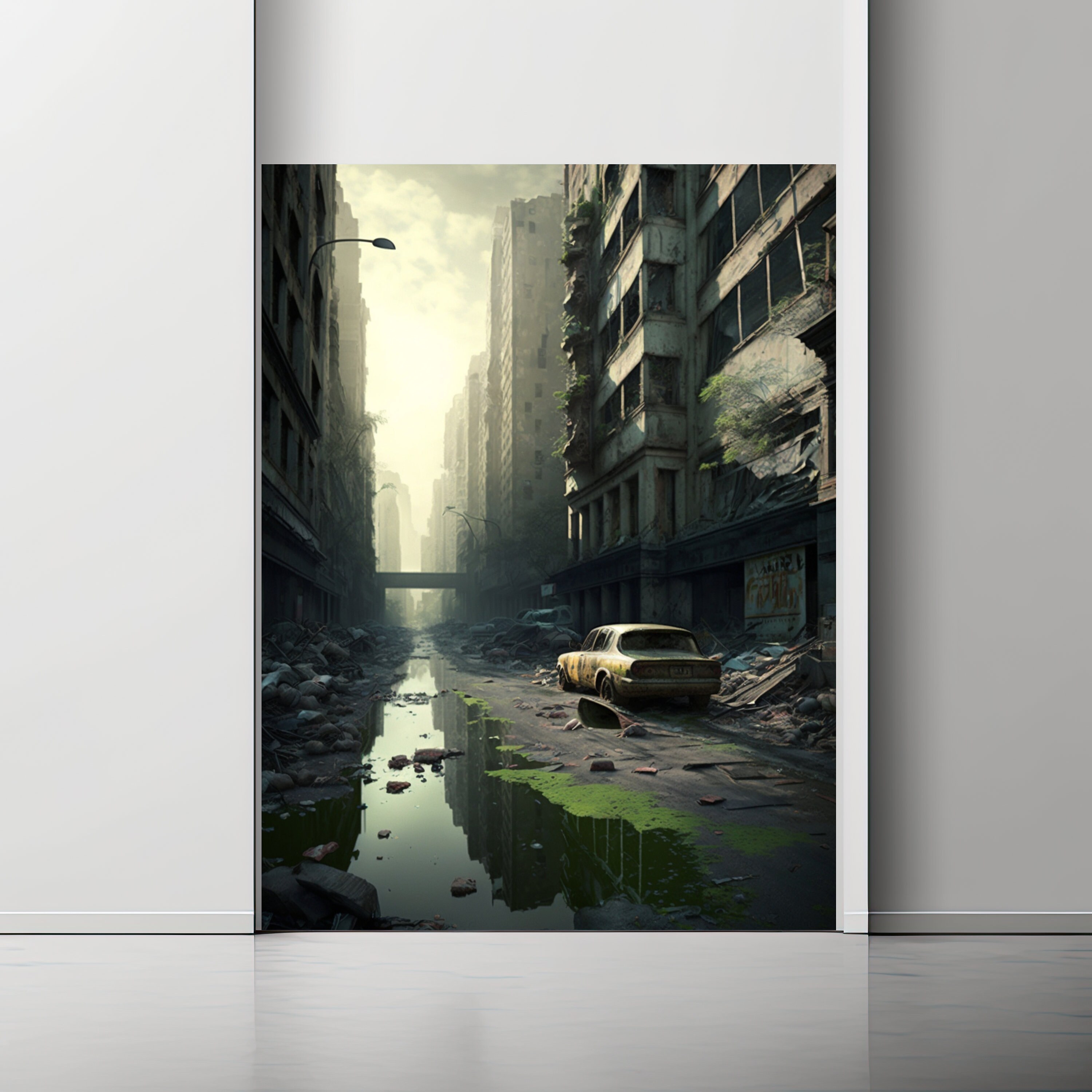 Post Apocalyptic City Apocalypse Digital Art Prints Surreal - Etsy