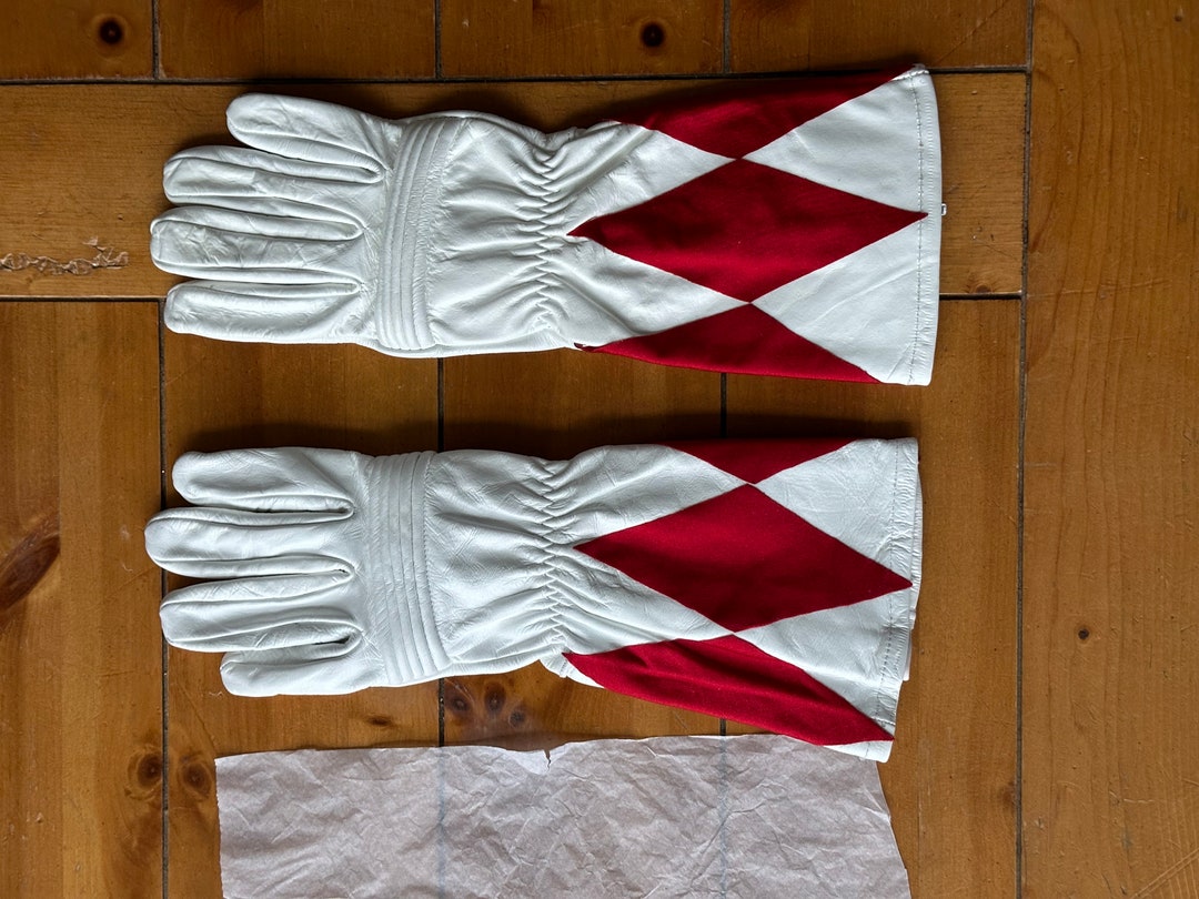 Power Ranger Hero Gloves for Cosplay Long Gauntlet Top Grain - Etsy