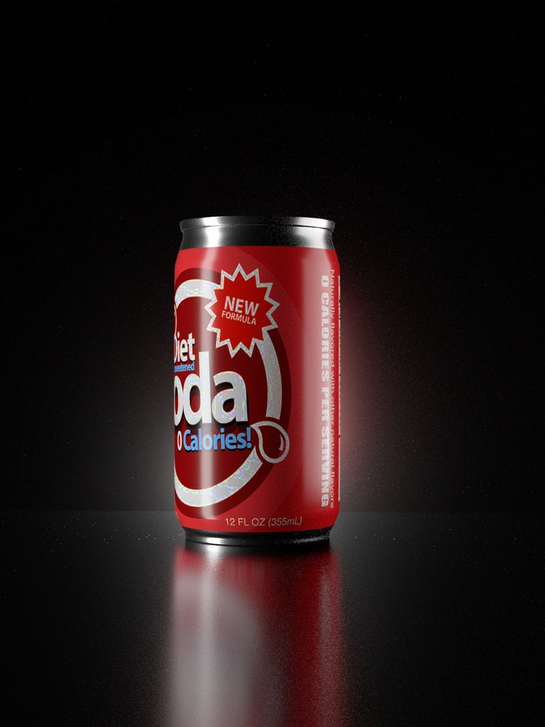 3d Soda Can Model Etsy