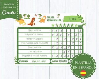 EDITABLE Bee Reward Chart in Spanish, Behavior and Daily Tasks Chart ...