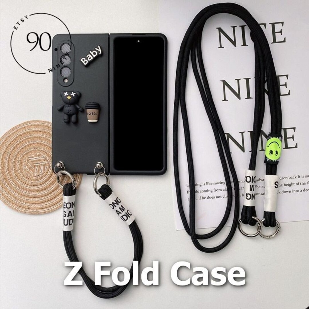 Z Fold Fashion Cute Coffee Portable Rope Case Samsung Galaxy - Etsy