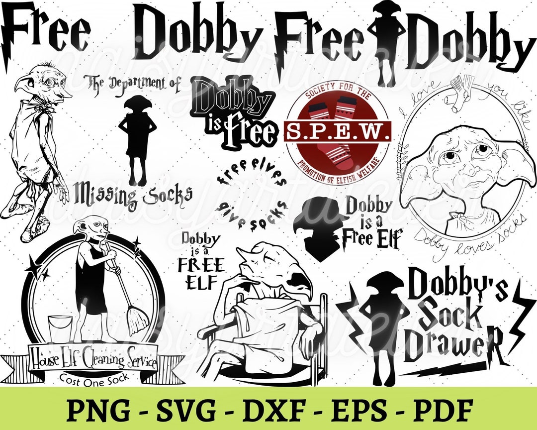 Dobby Svg Bundle Clipart Free Dobby Free Elf Dobby's - Etsy