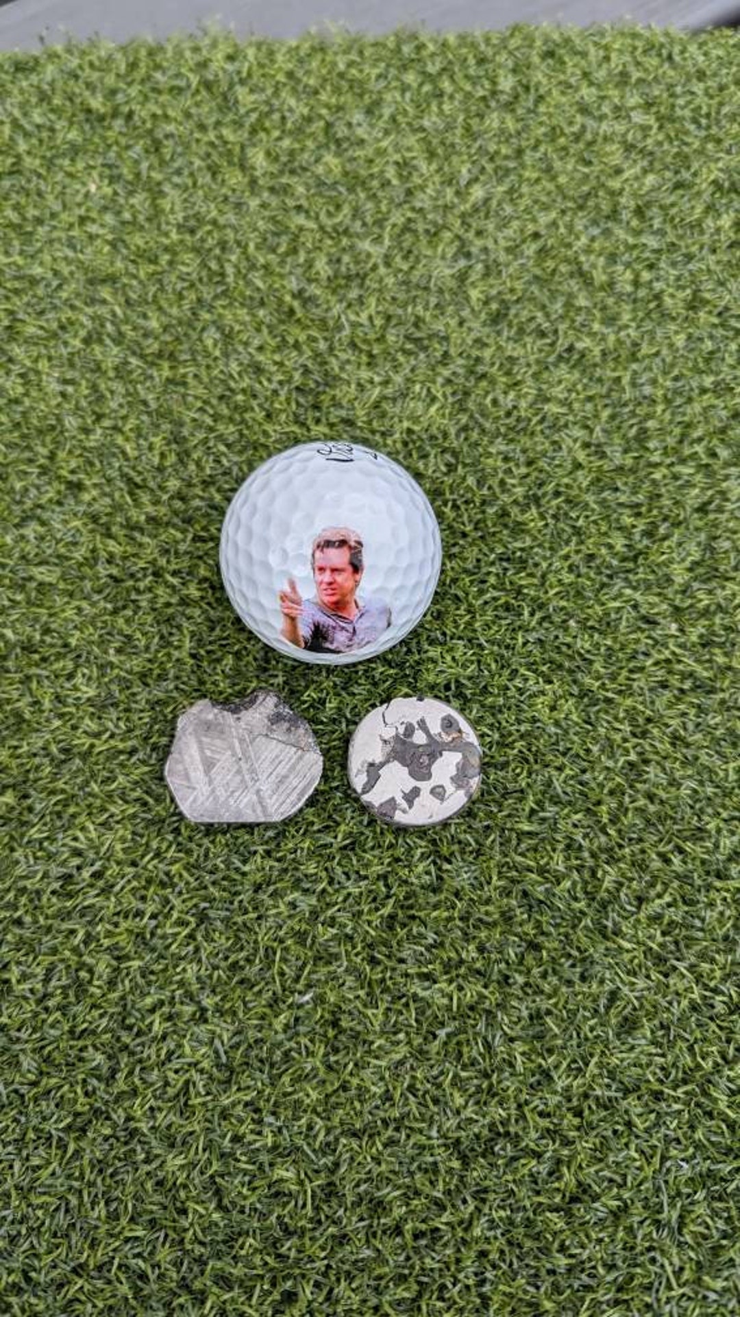 Real Meteorite Golf Ball Marker With Magnetic Hat Clip - Etsy