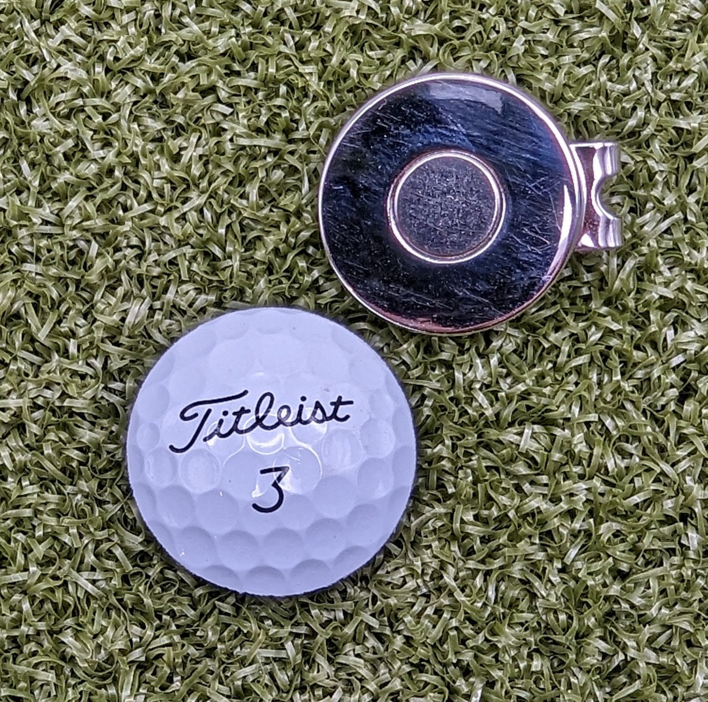 Real Golf Ball Marker With Magnetic Hat Clip - Etsy
