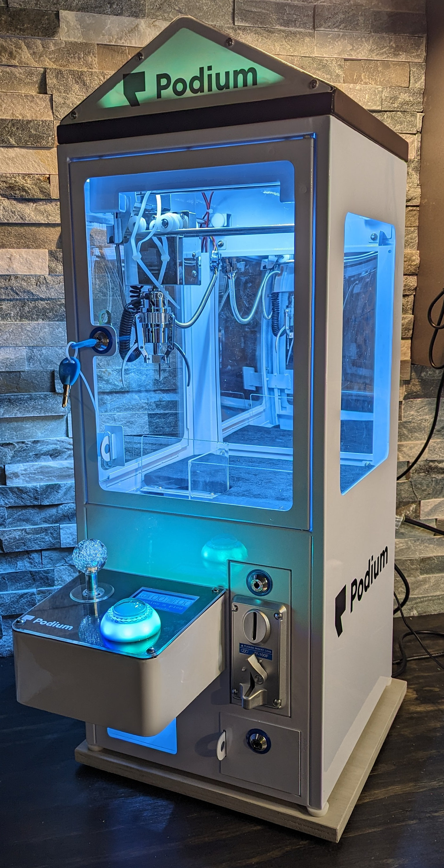 Custom Themed Mini Claw Crane Arcade Machine Bar Counter Top Logo ...