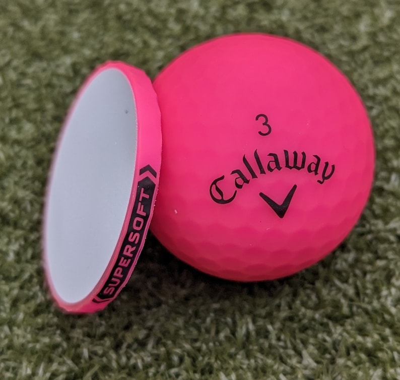 Callaway Supersoft Triple Track Real Golf Ball Marker With Magnetic Hat ...