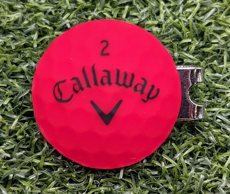 Callaway Supersoft Triple Track Real Golf Ball Marker With Magnetic Hat ...