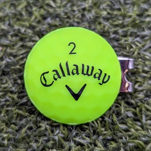 Callaway Supersoft Triple Track Real Golf Ball Marker With Magnetic Hat ...
